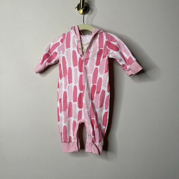 monica + andy | One Pieces | Monica Andy Pink Abstract Long Sleeve ...